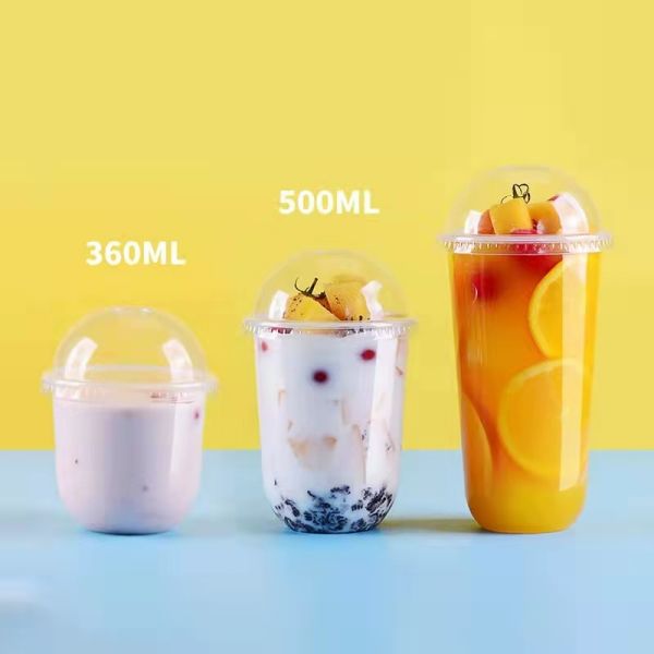 China Customized U Shape Disposable Plastic Tall Ice Cream Drinking ...